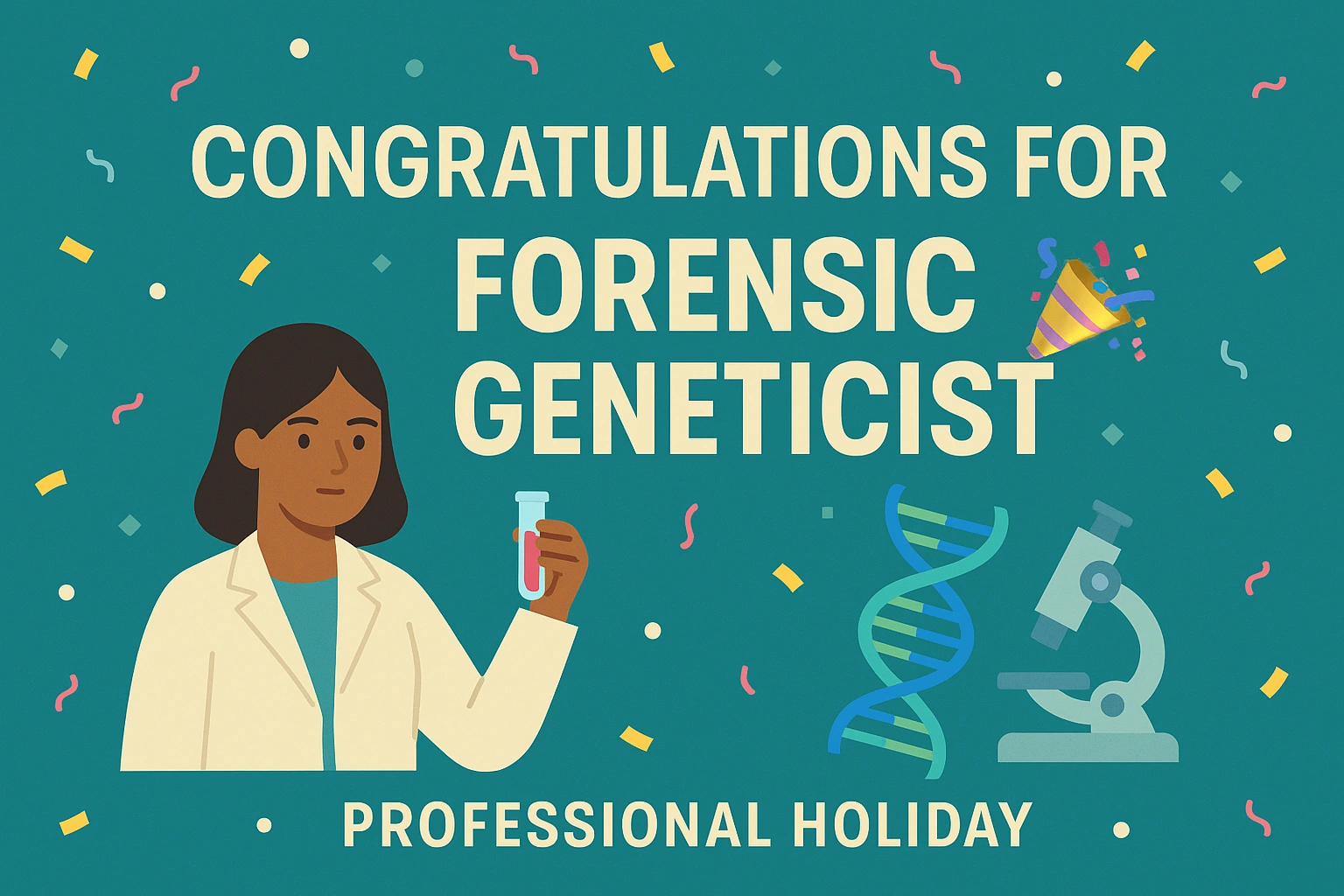 Congratulations for Forensic Geneticist – 16 Holiday Messages 🎉